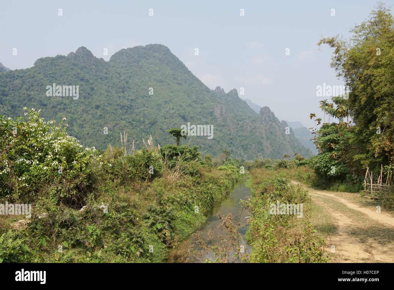 Landscape around Vang Vieng, Laos, Asia Stock Photo - Alamy