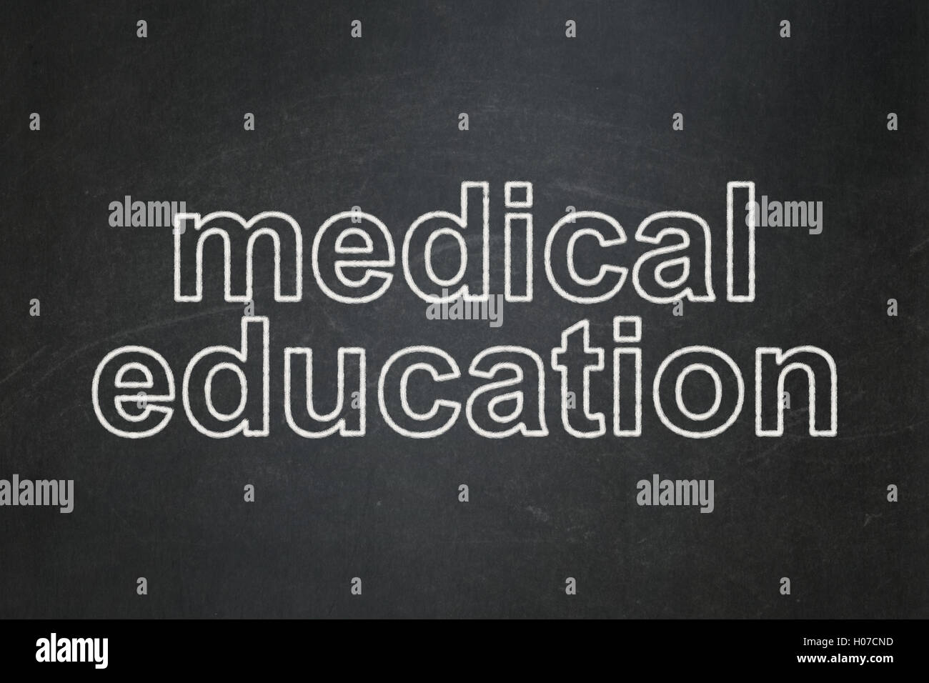 Education concept: Medical Education on chalkboard background Stock ...