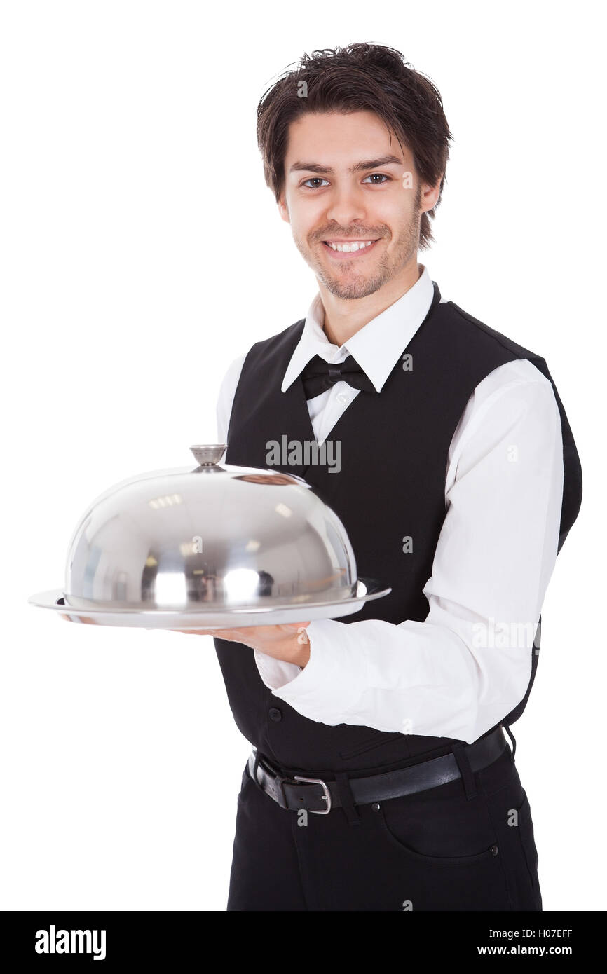 Butler with a tray hi-res stock photography and images - Alamy