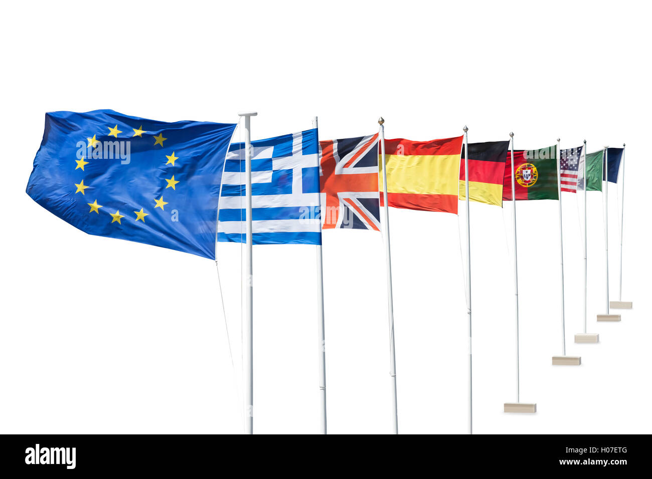 Photo of european flags Stock Photo - Alamy