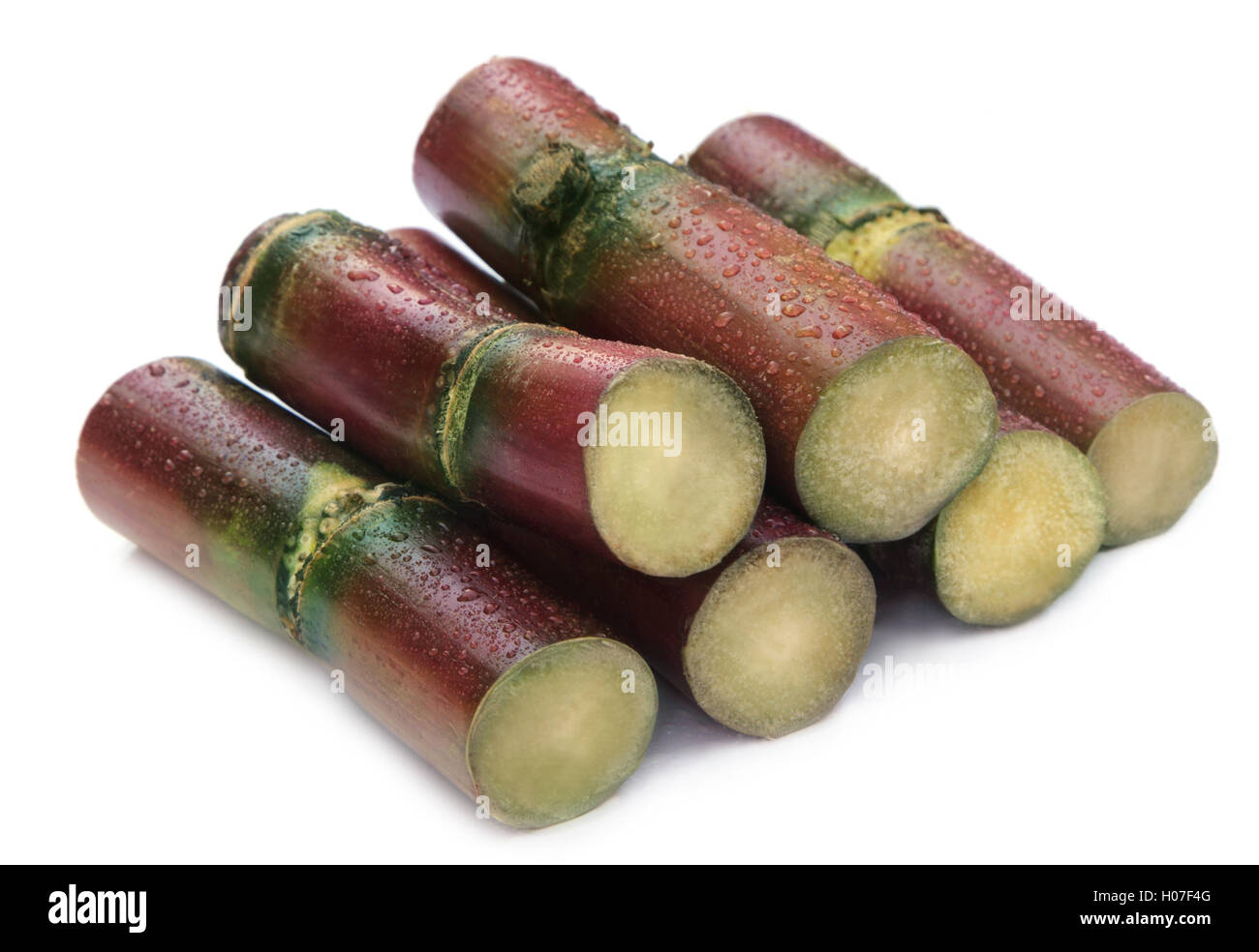 Fresh red sugarcane Stock Photo - Alamy