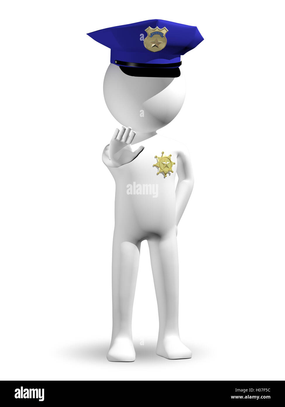 Policeman cap Cut Out Stock Images & Pictures - Alamy