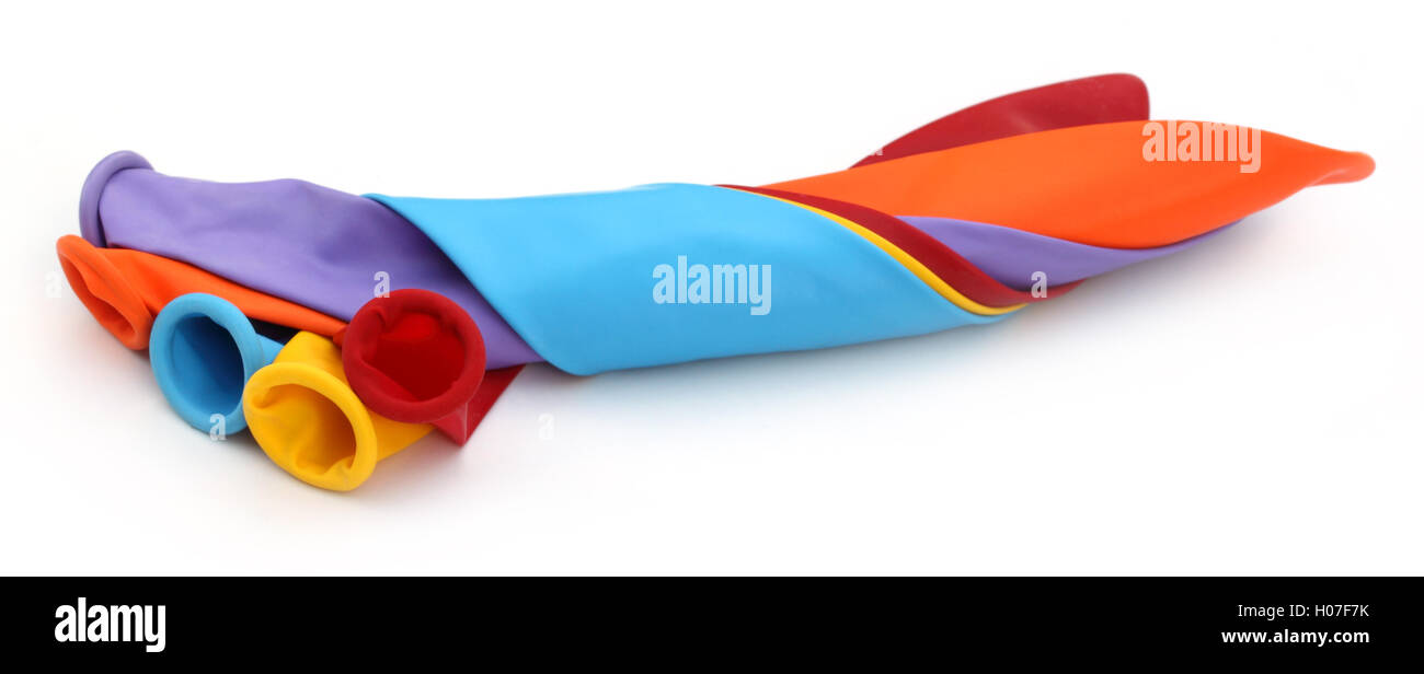 Colorful party balloon bunch Cut Out Stock Images & Pictures - Alamy