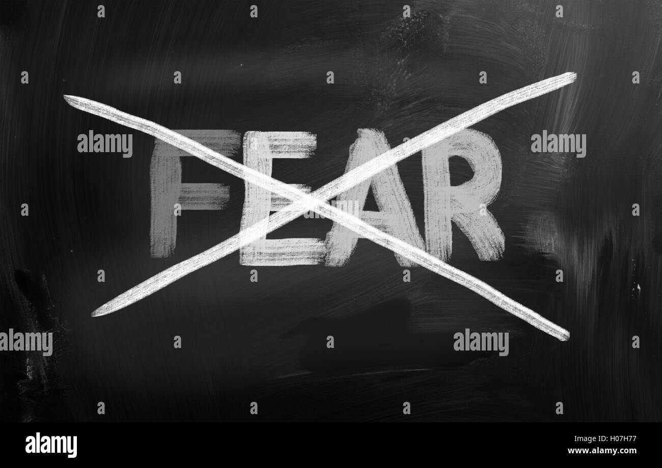 No Fear Concept Stock Photo - Alamy