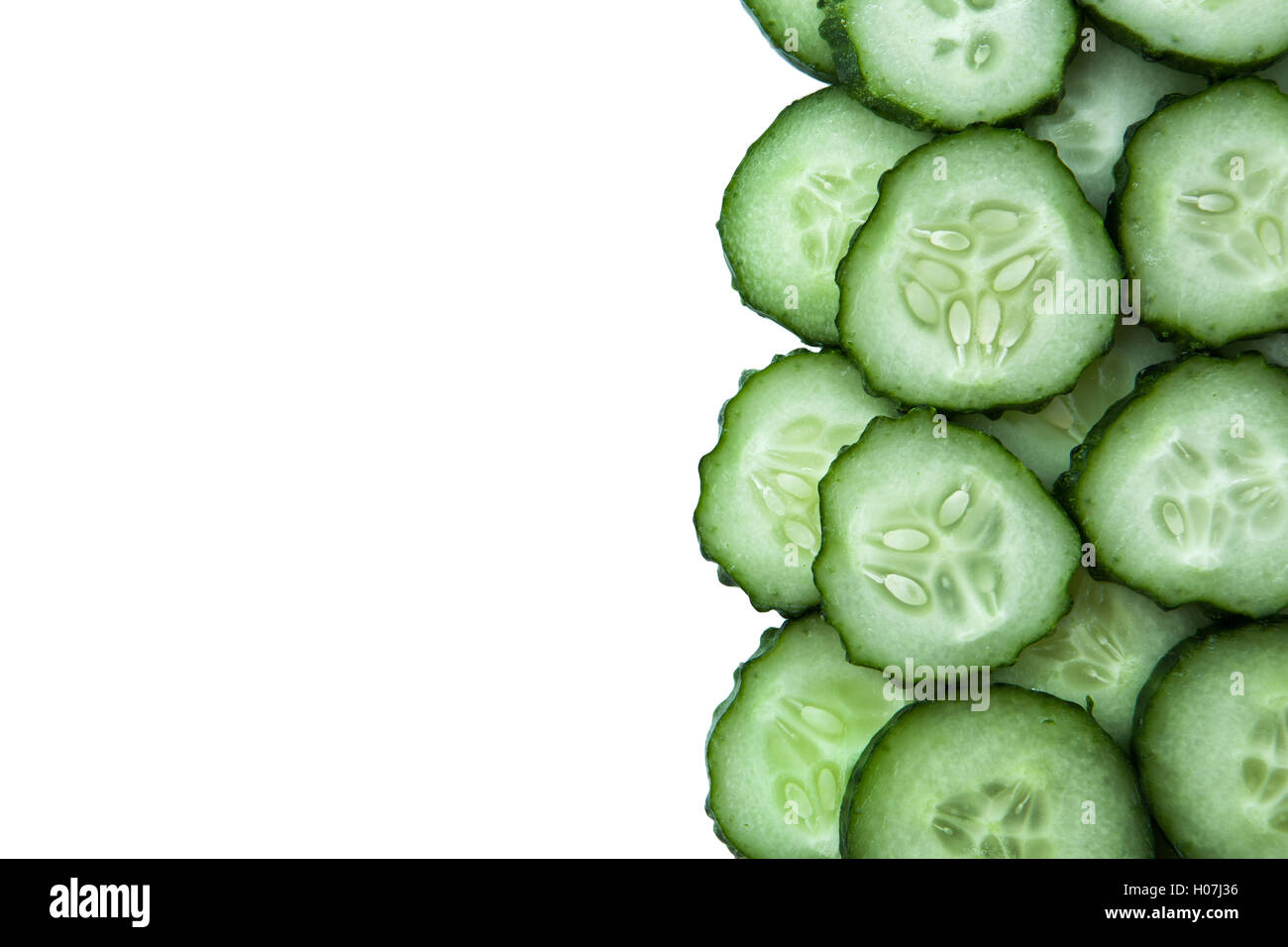 stack of sliced cucumbers Stock Photo - Alamy