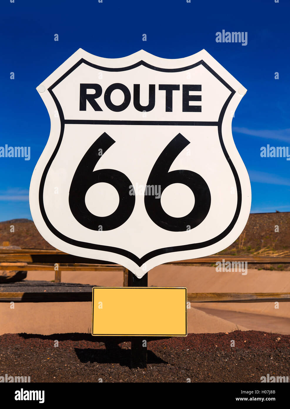 Route 66 road sign in Arizona USA Stock Photo - Alamy