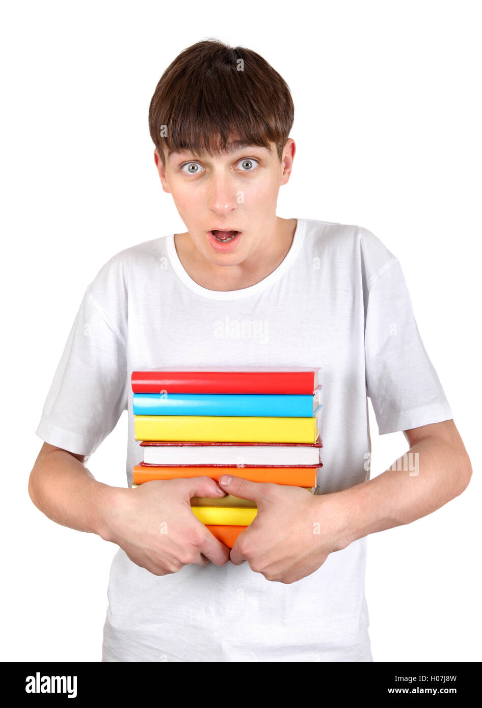 Scared student portrait hi-res stock photography and images - Alamy