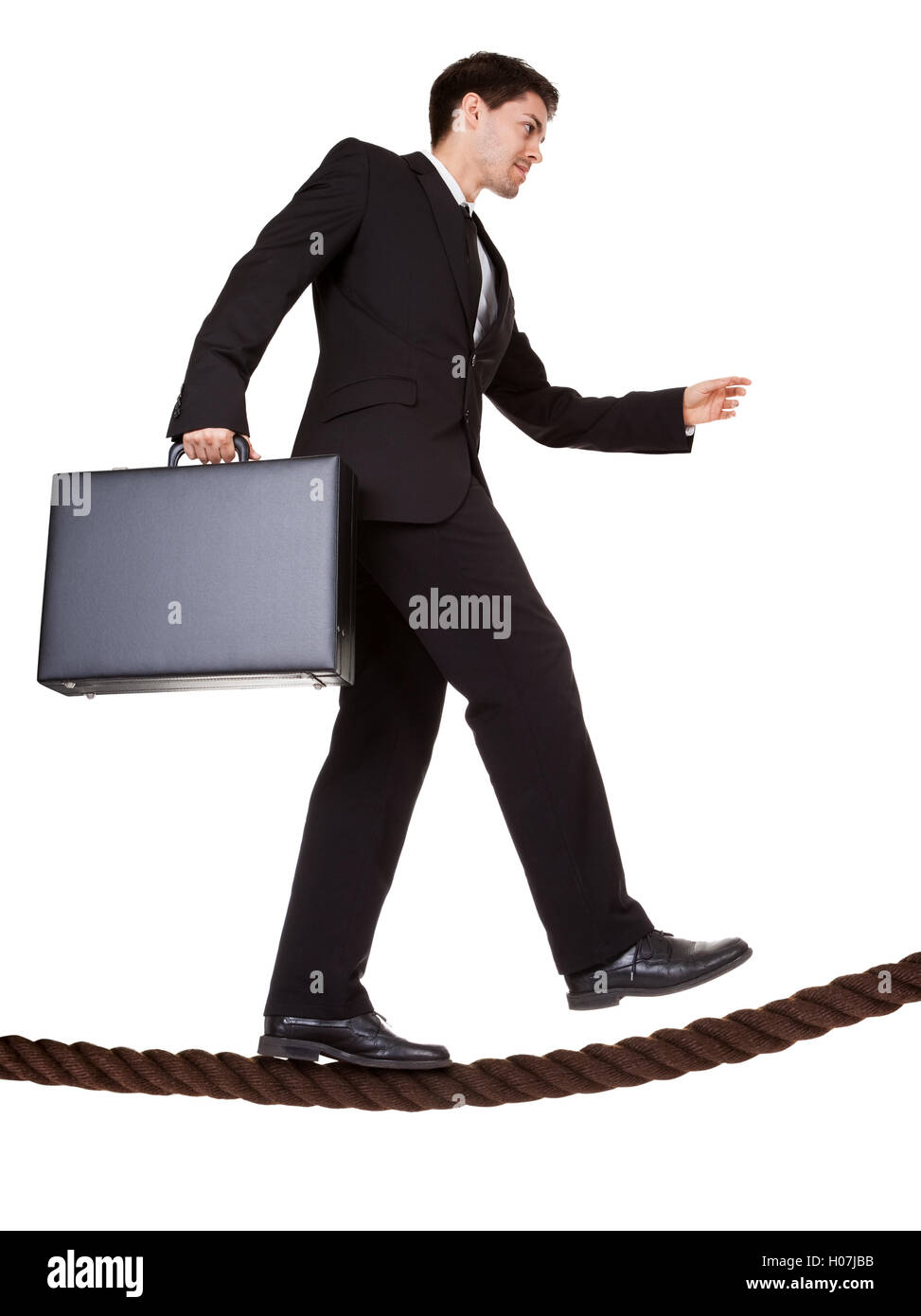 Walking a tightrope hi-res stock photography and images - Alamy