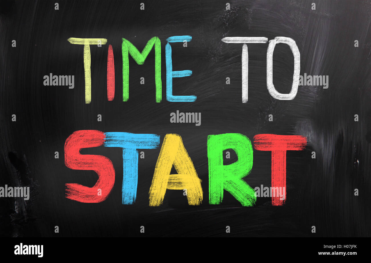 Time To Start Concept Stock Photo - Alamy