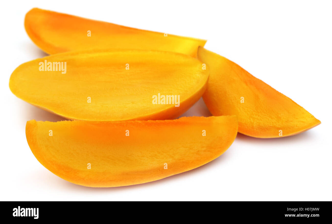 Fresh sliced Mango Stock Photo - Alamy
