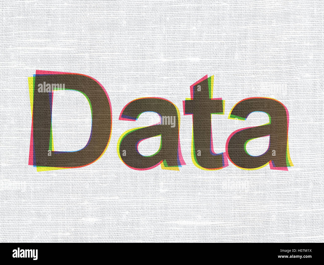 Data concept: Data on fabric texture background Stock Photo - Alamy