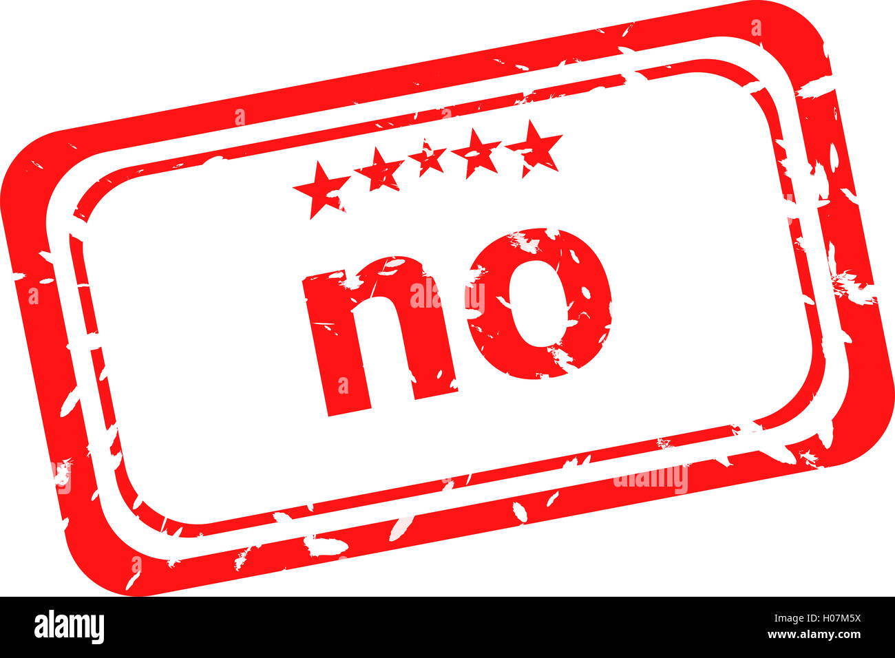 No grunge rubber stamp over white background Stock Photo - Alamy