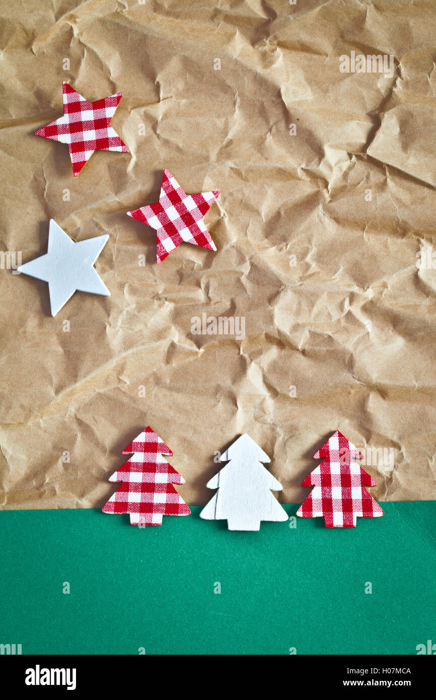 Little christmas trees on background hi-res stock photography and ...