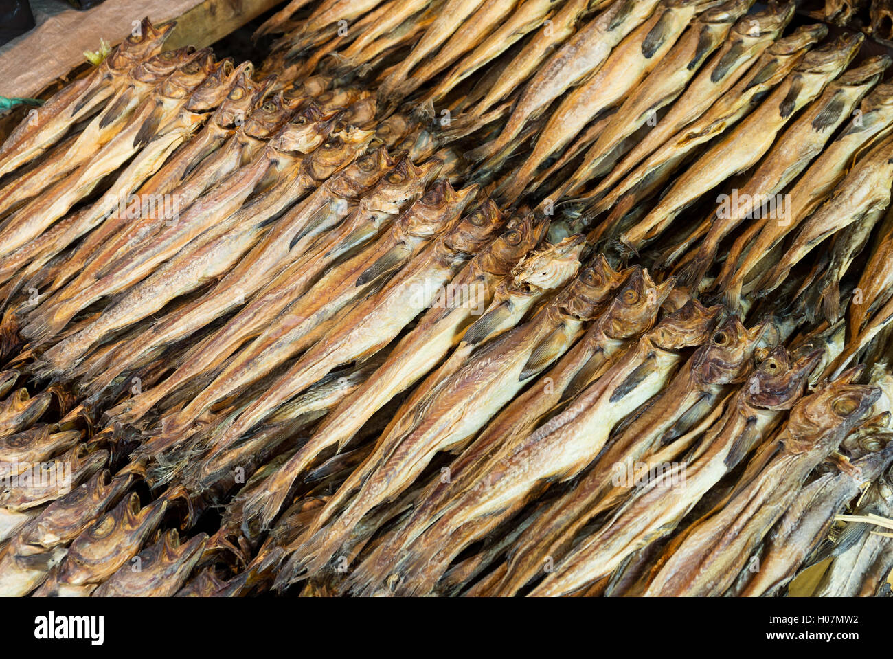 Dry salty fish Stock Photo - Alamy