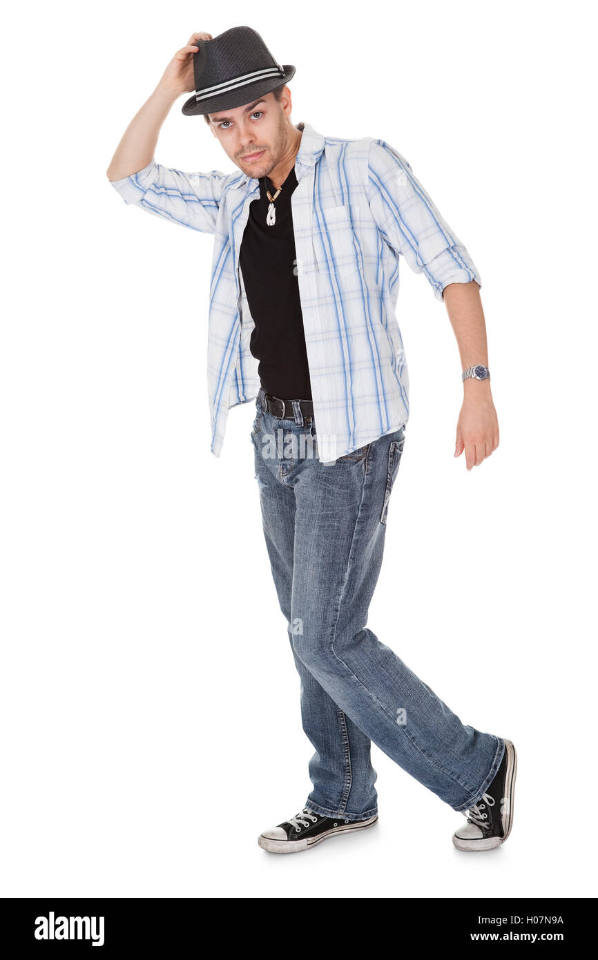Hip hop dancing young man Cut Out Stock Images & Pictures - Alamy