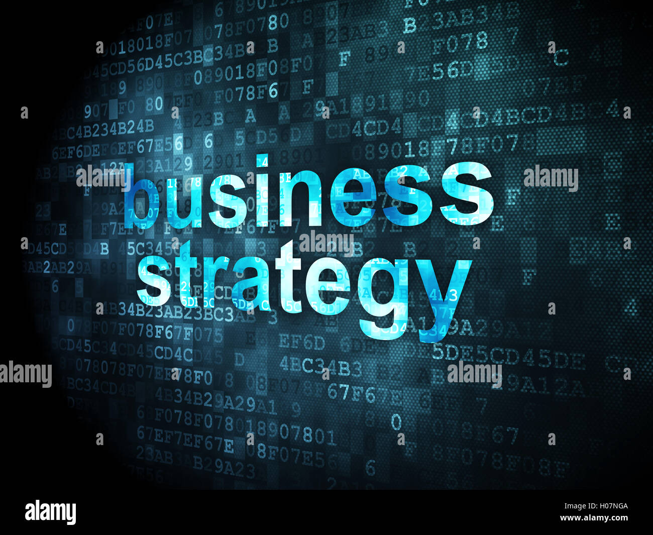 Business concept: Business Strategy on digital background Stock Photo ...