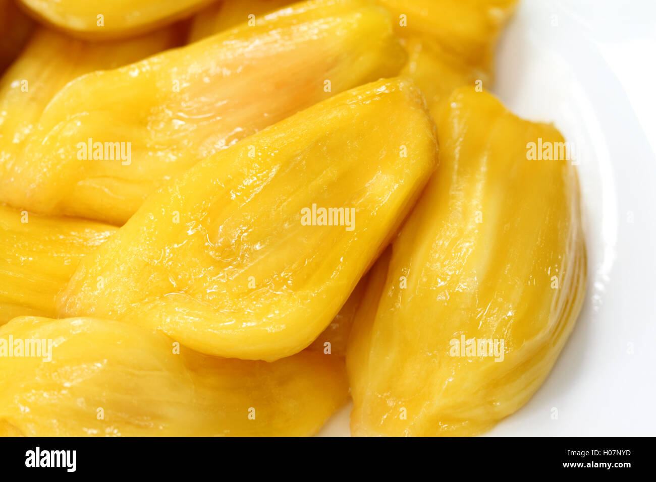 Juicy jackfruit flesh Stock Photo - Alamy