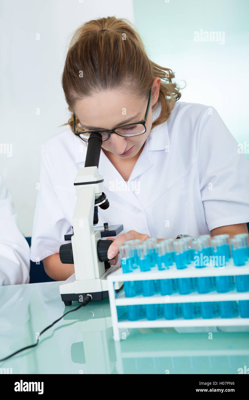 Female laboratory technician Stock Photo - Alamy