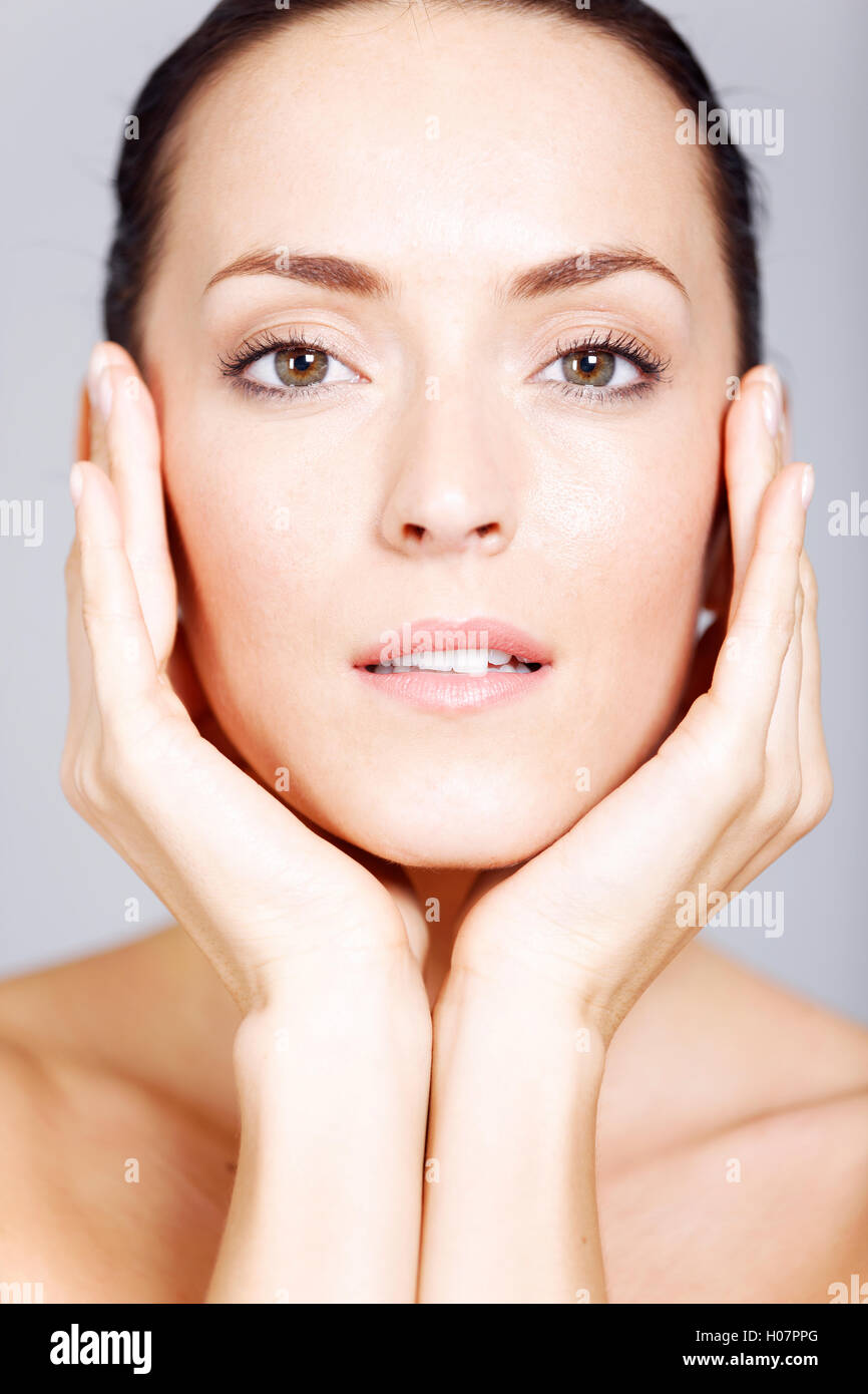 Woman in beauty style pose Stock Photo - Alamy