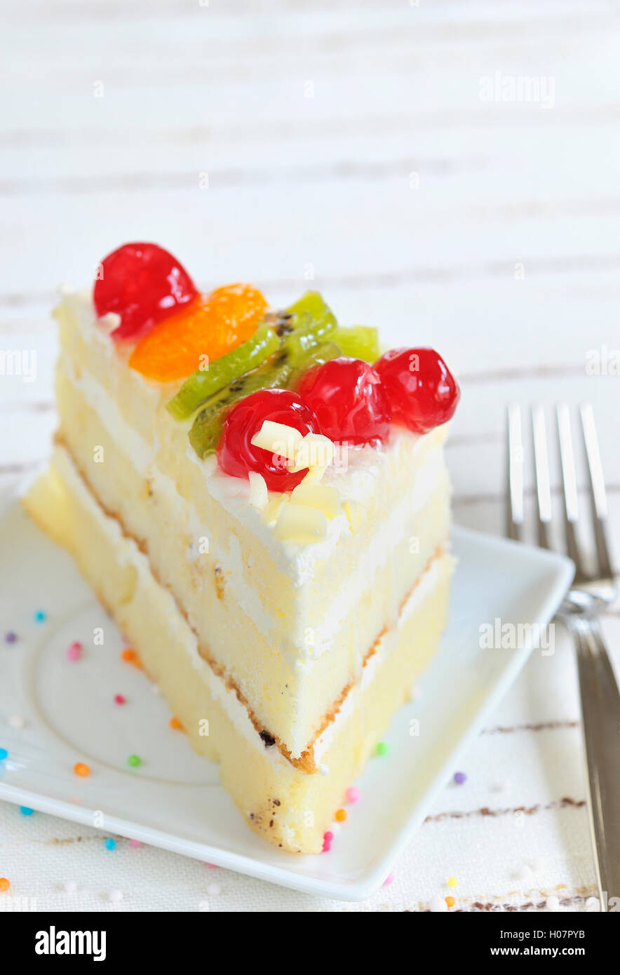 piece of delicious cake Stock Photo - Alamy