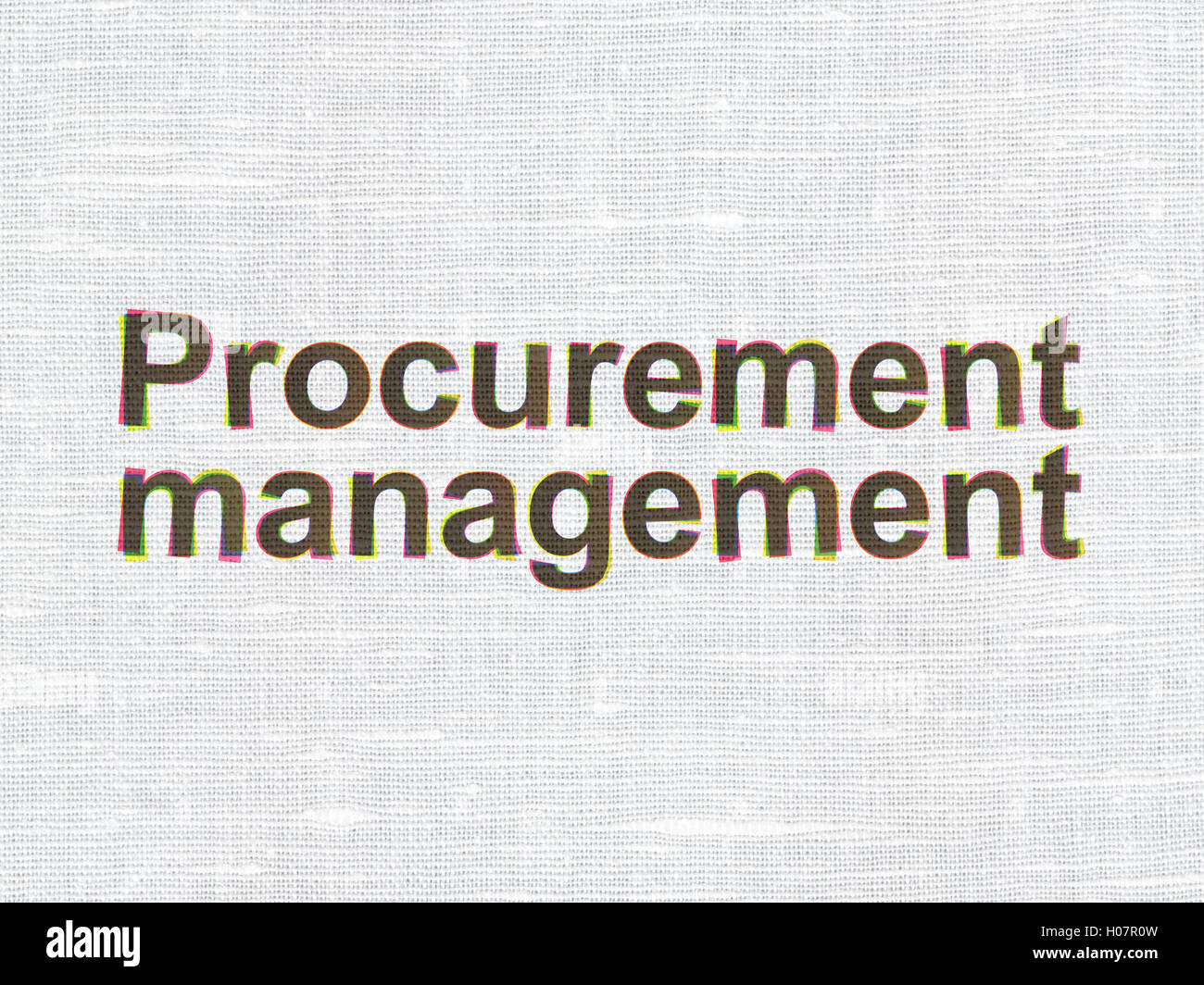 Business concept: Procurement Management on fabric texture background ...