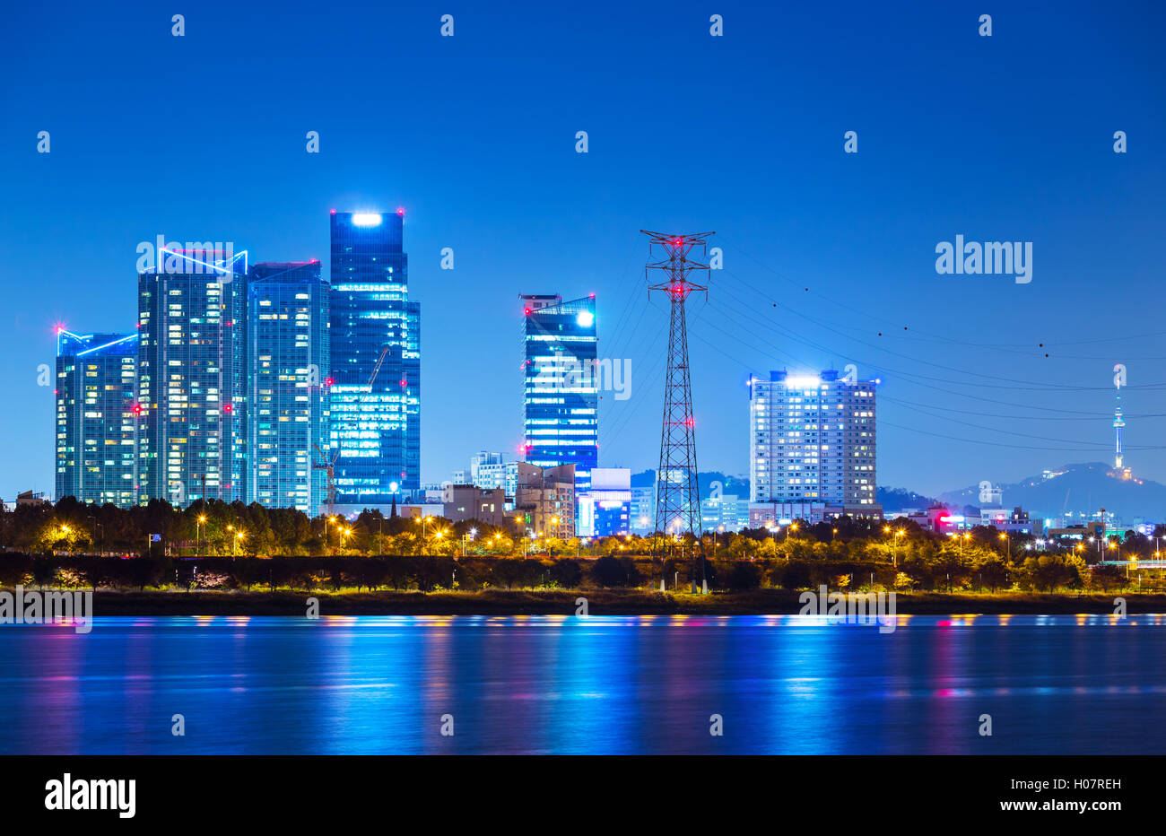 Seoul cityscape in South Korea Stock Photo - Alamy