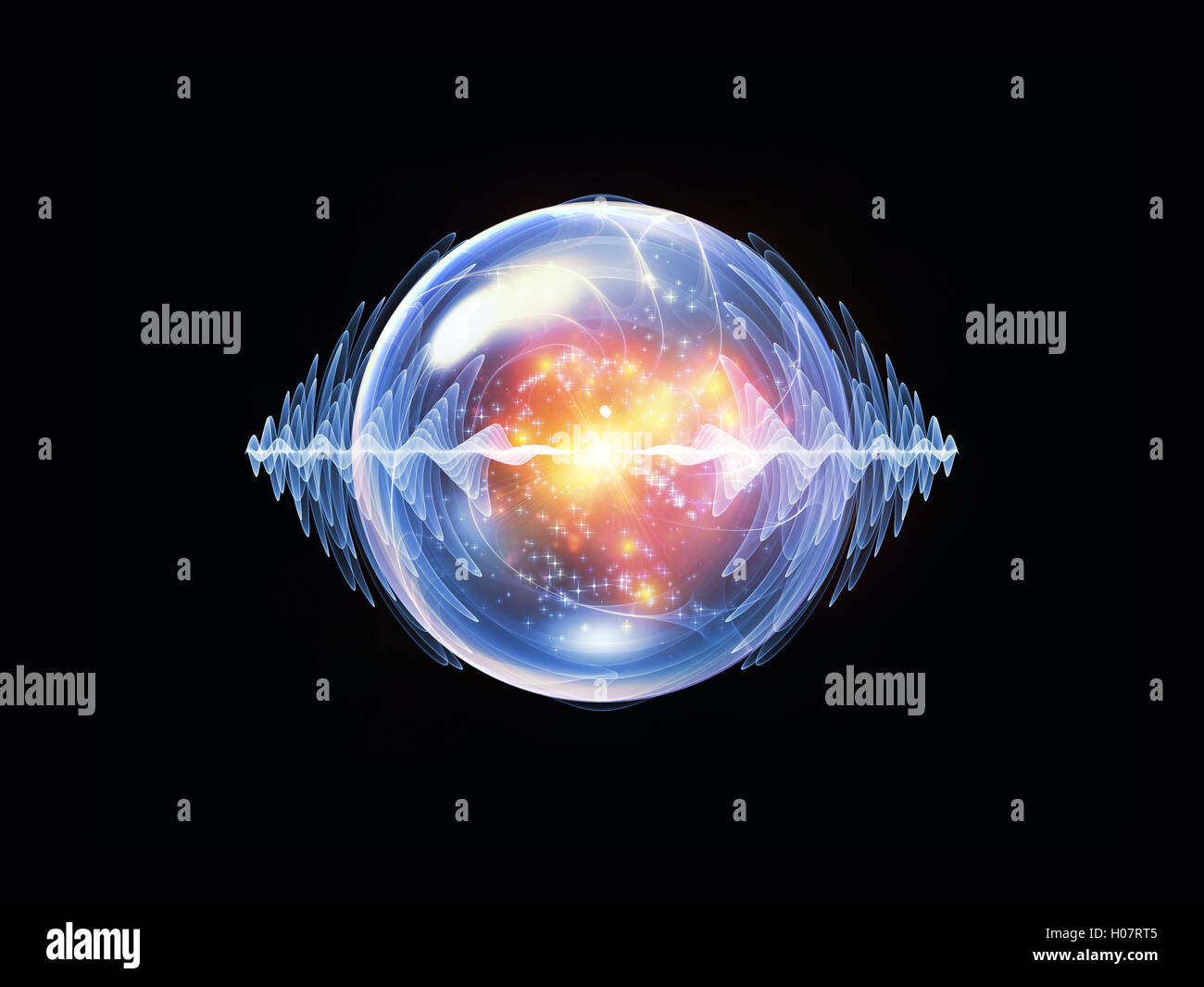 Magic of Wave Particle Stock Photo - Alamy