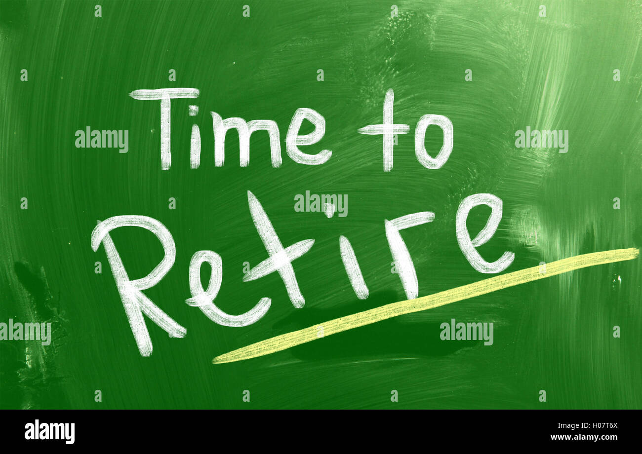 Time To Retire Concept Stock Photo - Alamy