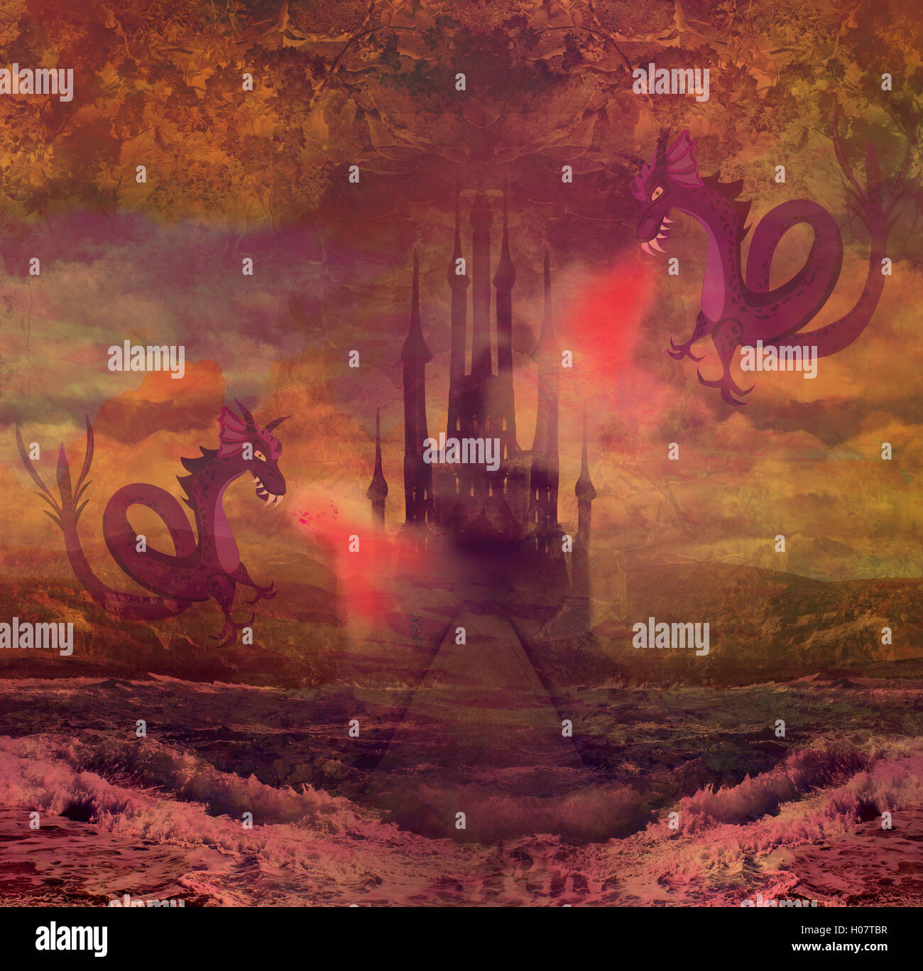 Fighting two dragons hi-res stock photography and images - Alamy