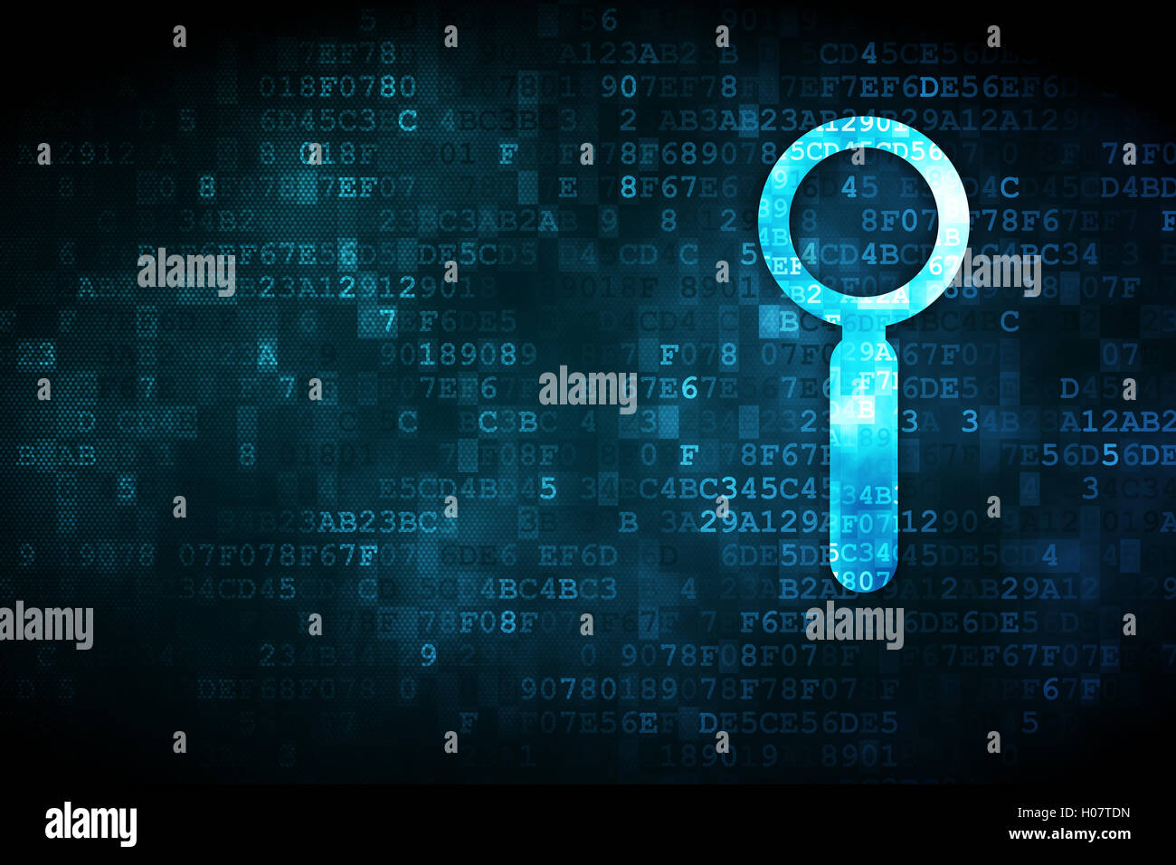 Information concept: Search on digital background Stock Photo - Alamy