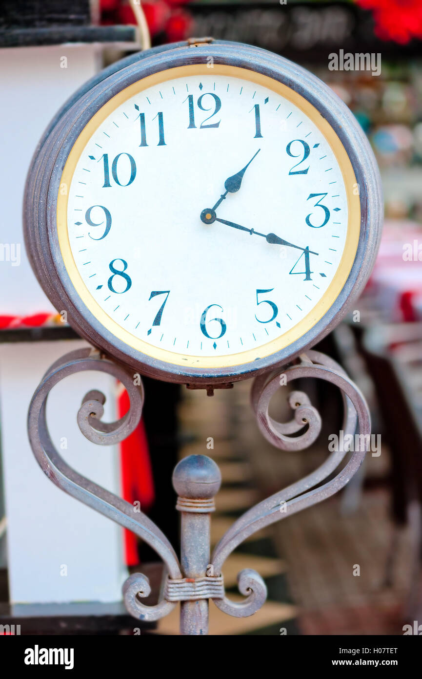 Town Clock in the Old Style Stock Photo - Alamy