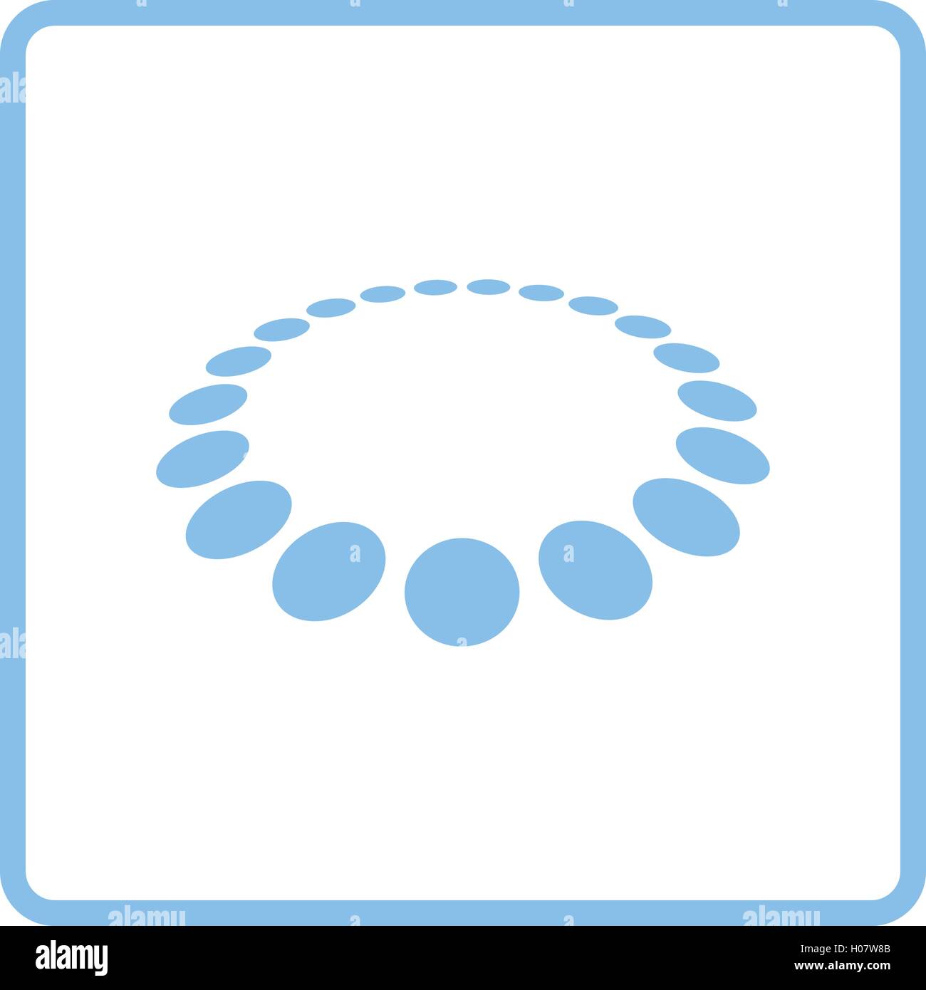 Beads icon. Blue frame design. Vector illustration Stock Vector Image ...