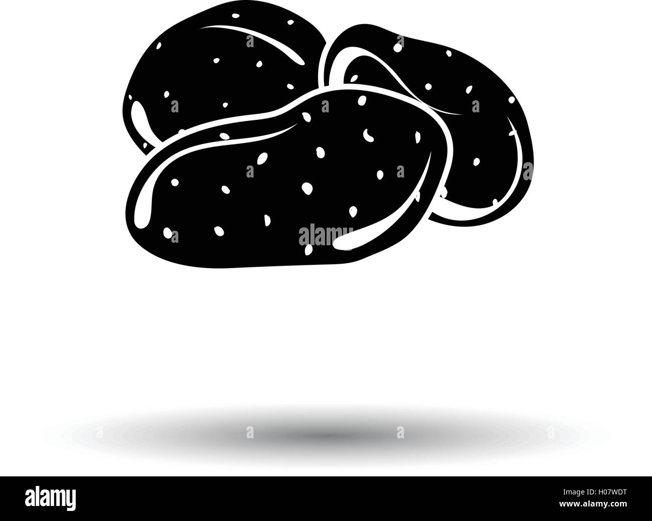 Potato chips vector vectors Black and White Stock Photos & Images - Alamy