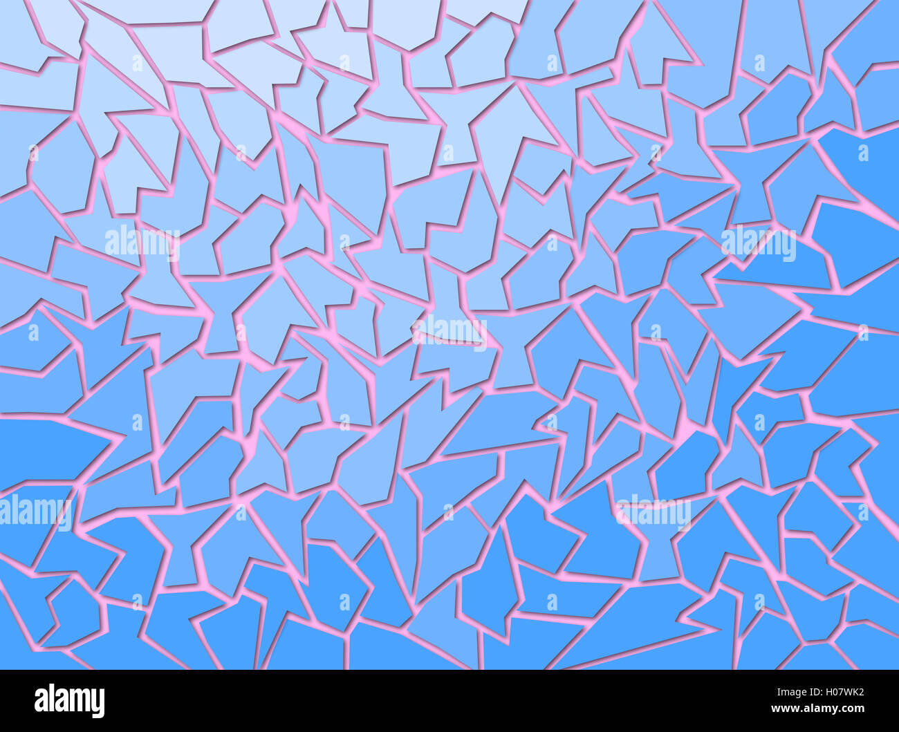 Random Shapes Blue Pink Stock Photo - Alamy