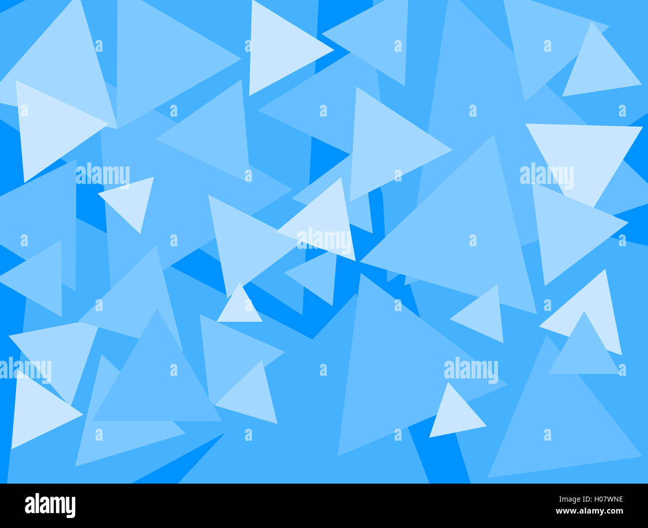 Triangle Tones Blue Stock Photo - Alamy