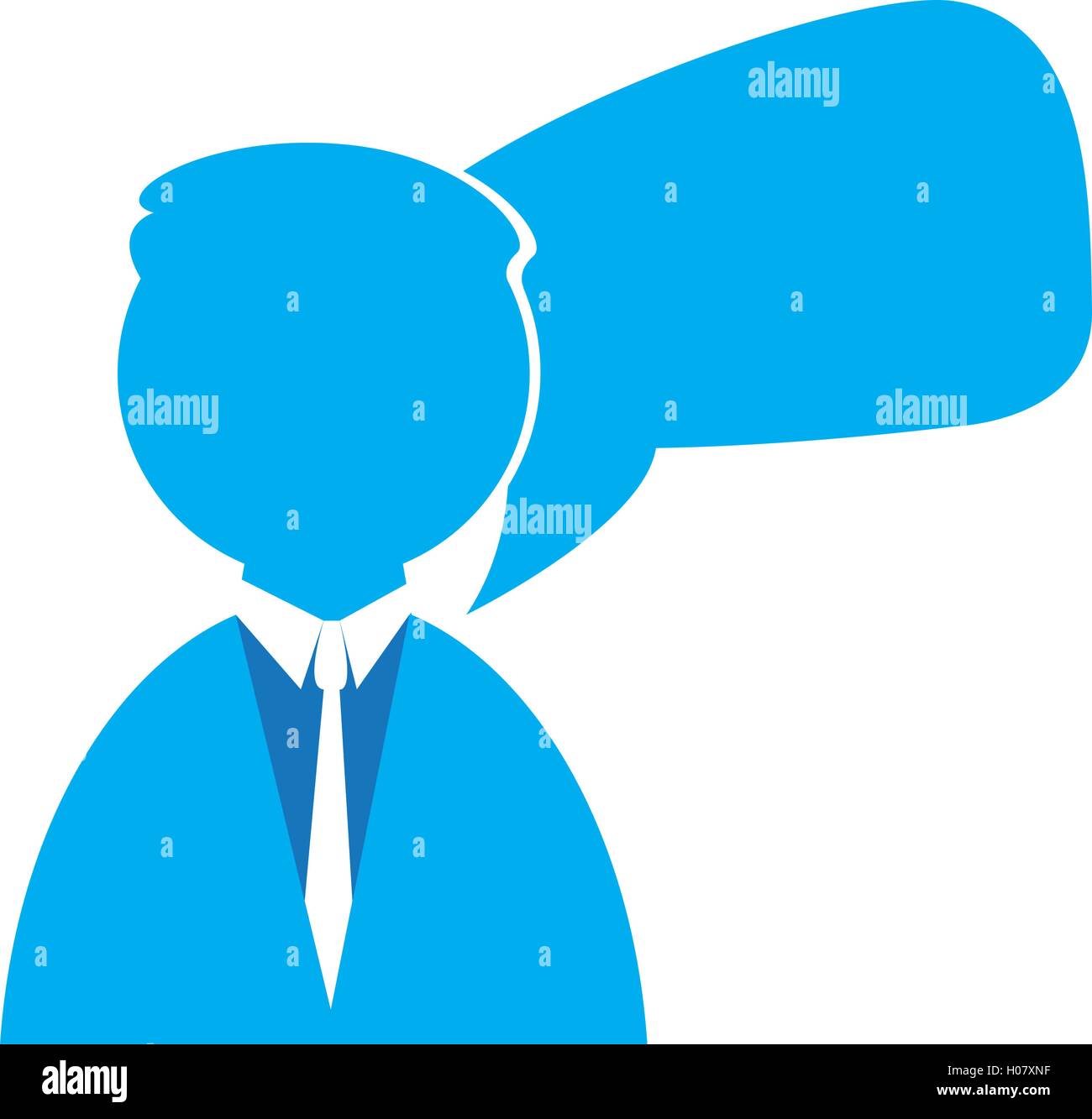 Isolated businessman icon on a white background, Vector illustration ...