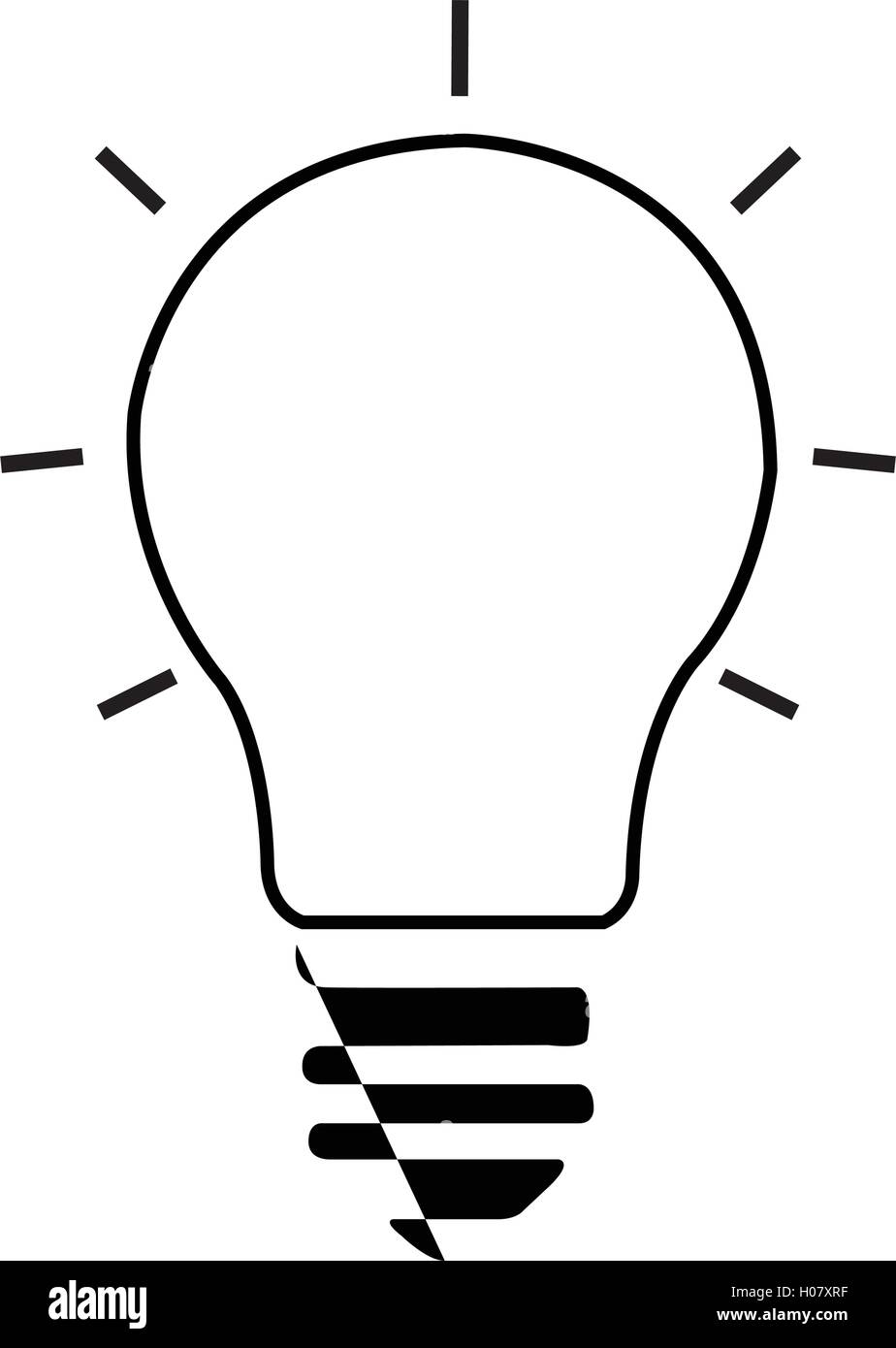 Isolated abstract lightbulb Stock Vector Image & Art - Alamy