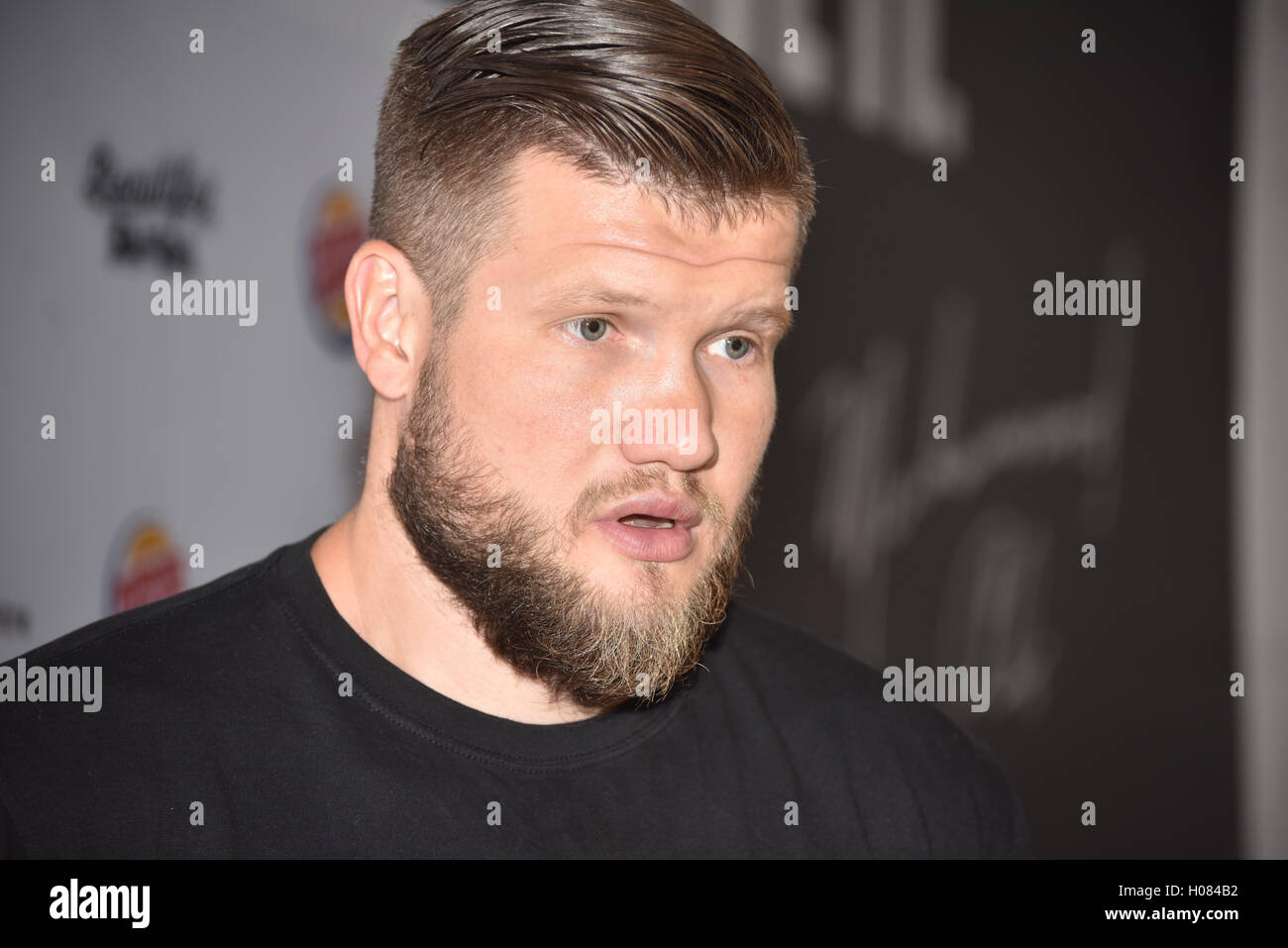 Auckland, New Zealand. 20th Sep, 2016. Russian heavyweight giant boxer ...