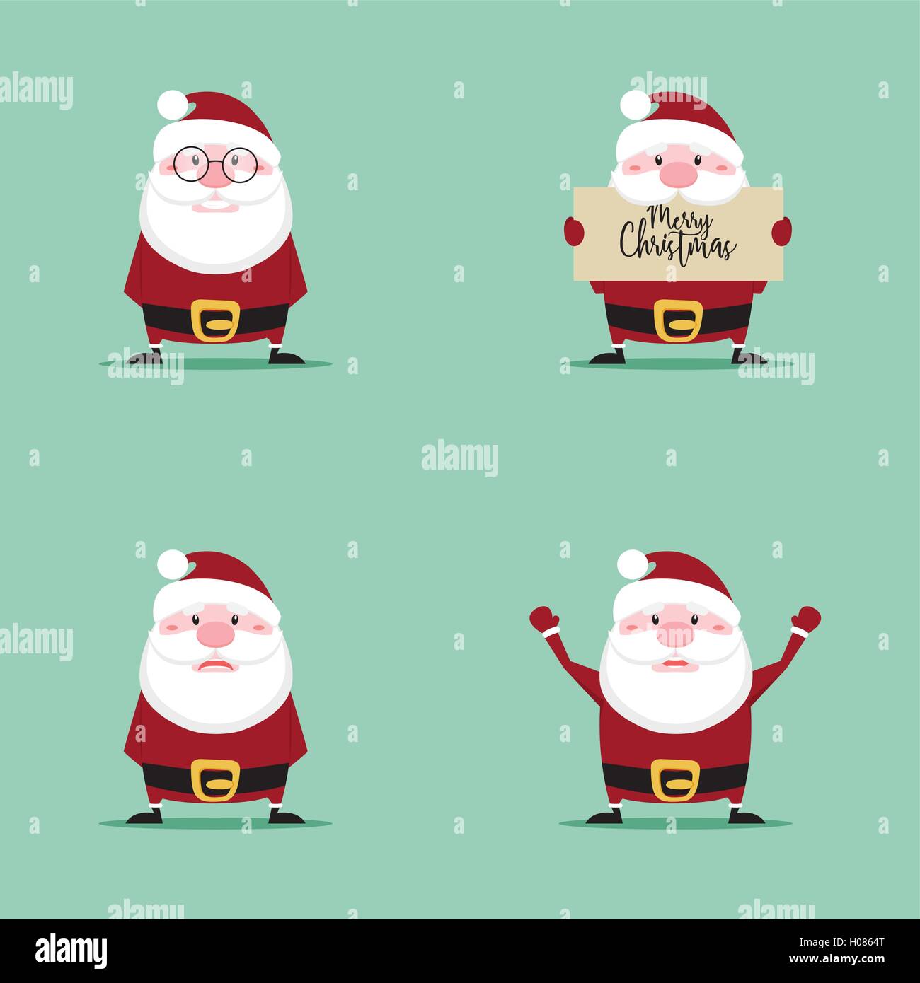 Cute Santa claus Stock Vector Image & Art - Alamy