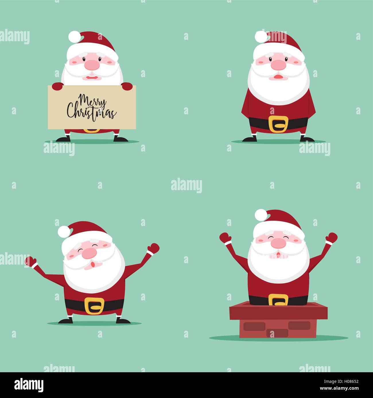 Cute Santa claus Stock Vector Image & Art - Alamy
