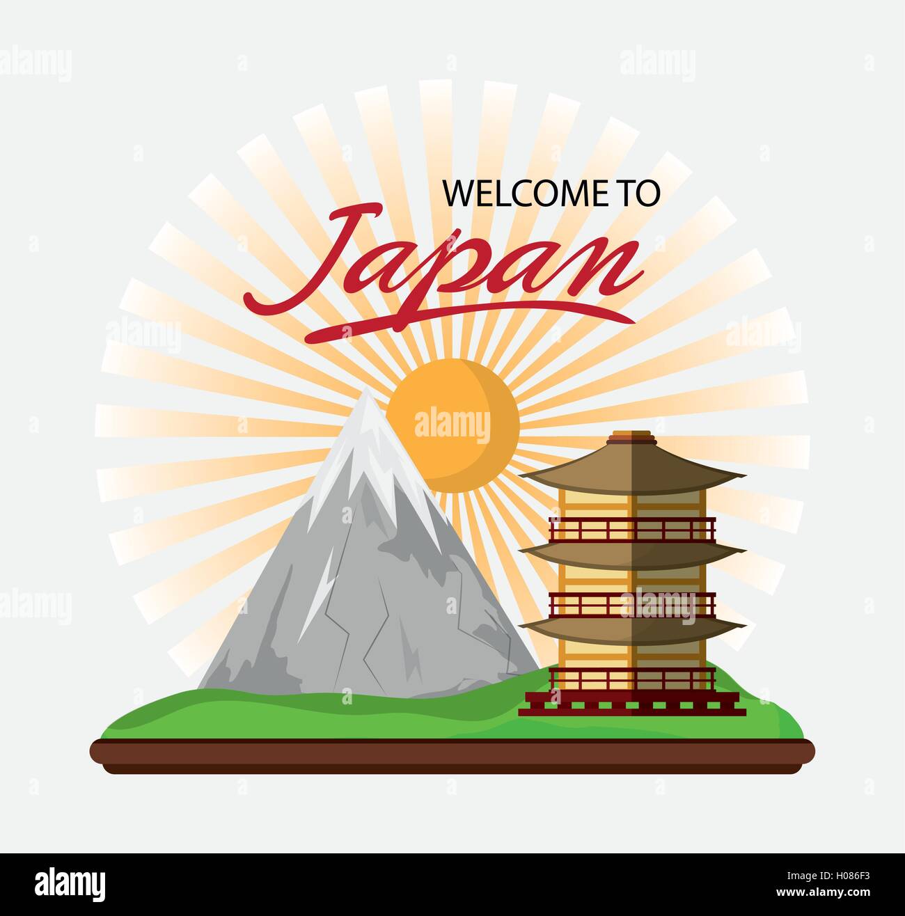 Japan culture and landmark design Stock Vector Image & Art - Alamy