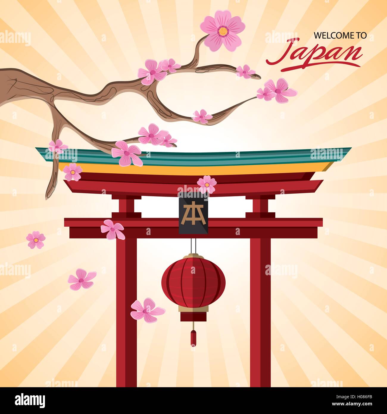 Japan culture and landmark design Stock Vector Image & Art - Alamy