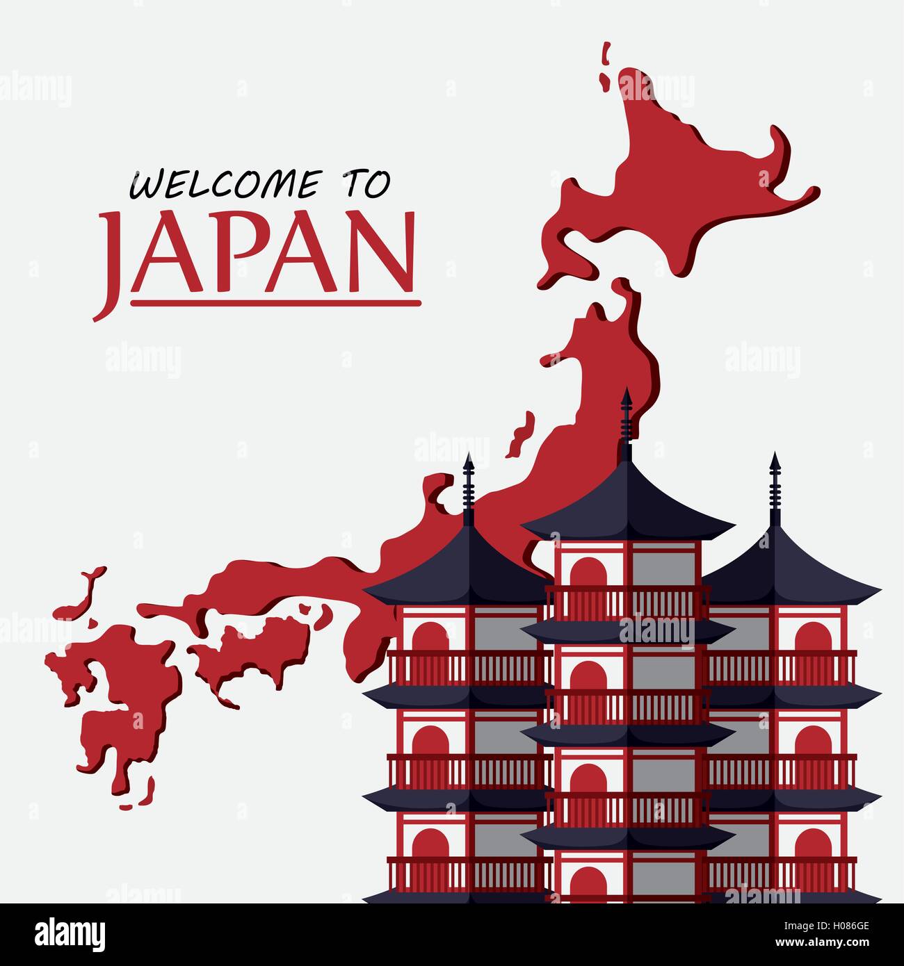 Japan culture and landmark design Stock Vector Image & Art - Alamy