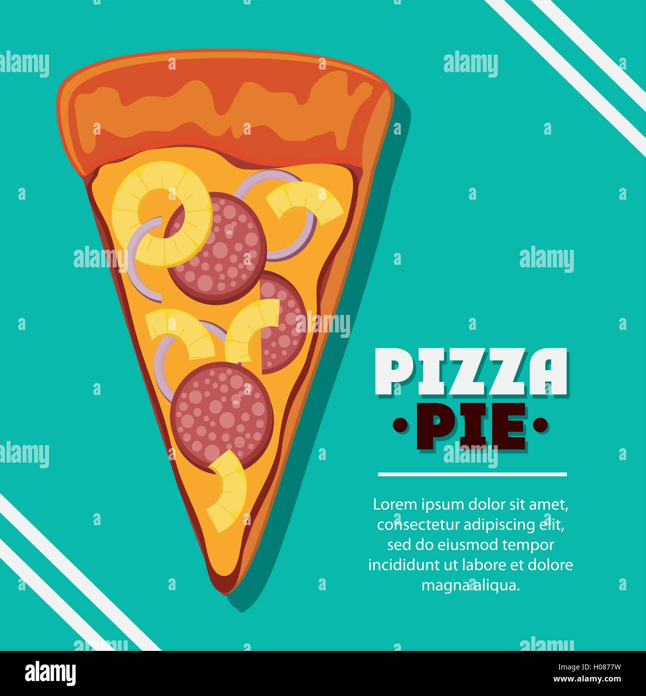 Pizza pie and fast food design Stock Vector Image & Art - Alamy