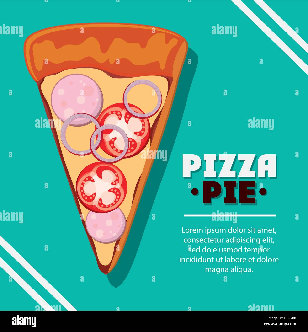 Pizza pie and fast food design Stock Vector Image & Art - Alamy