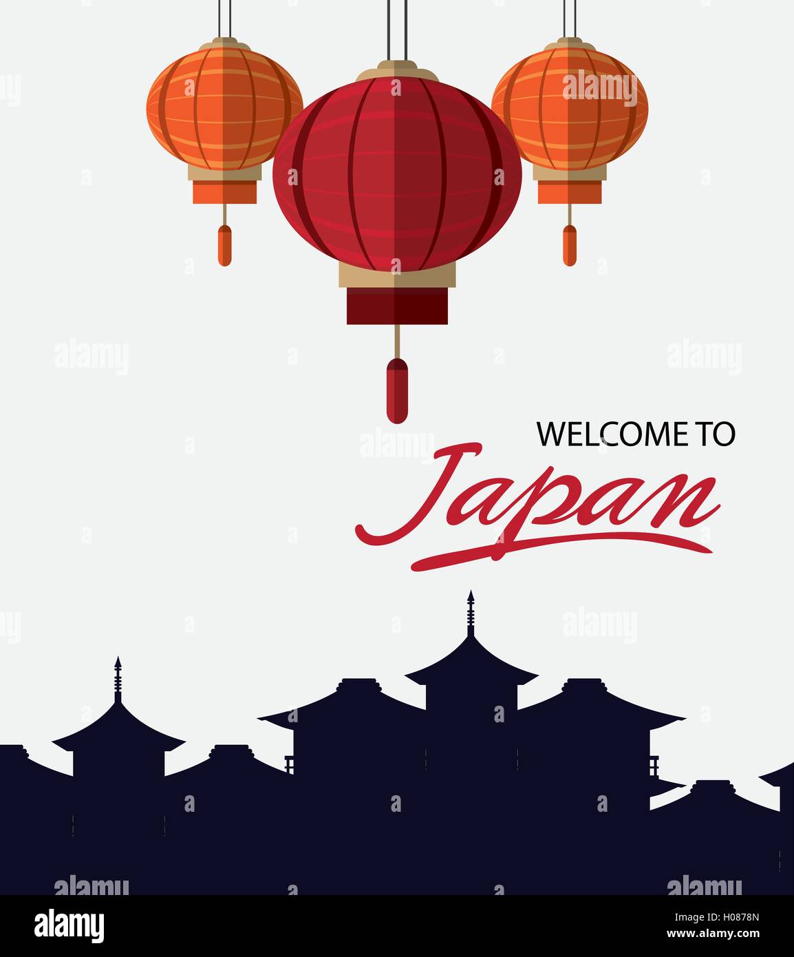 Japan culture and landmark design Stock Vector Image & Art - Alamy