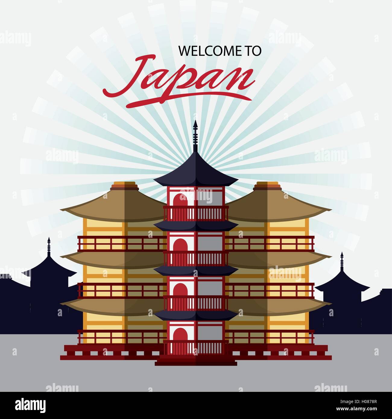 Japan culture and landmark design Stock Vector Image & Art - Alamy
