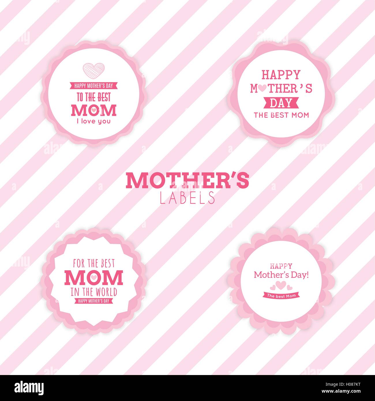 Mother Day labels Stock Vector Image & Art - Alamy