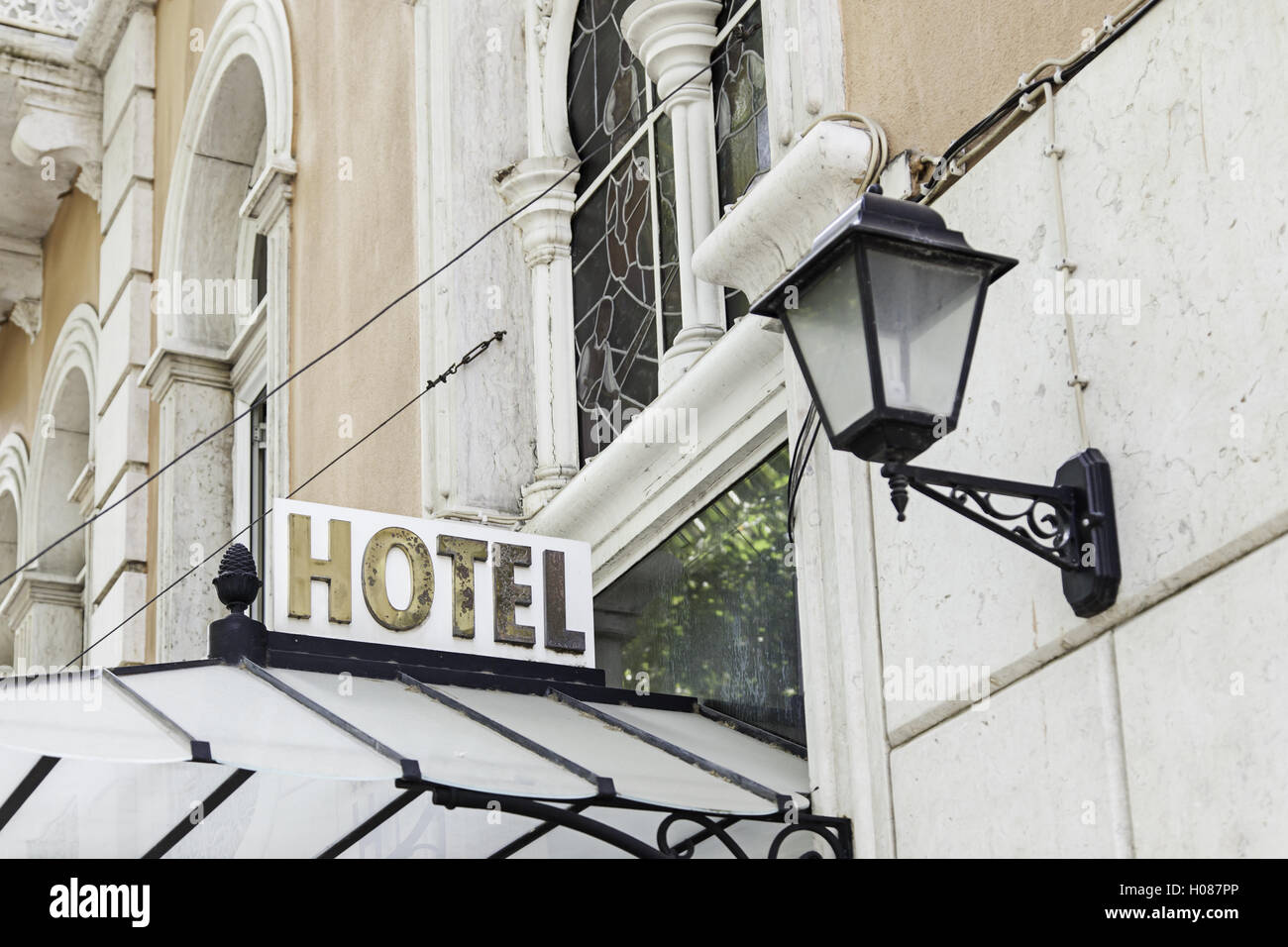 Sign luxury hotel detail hotel five star luxury and elegance Stock ...