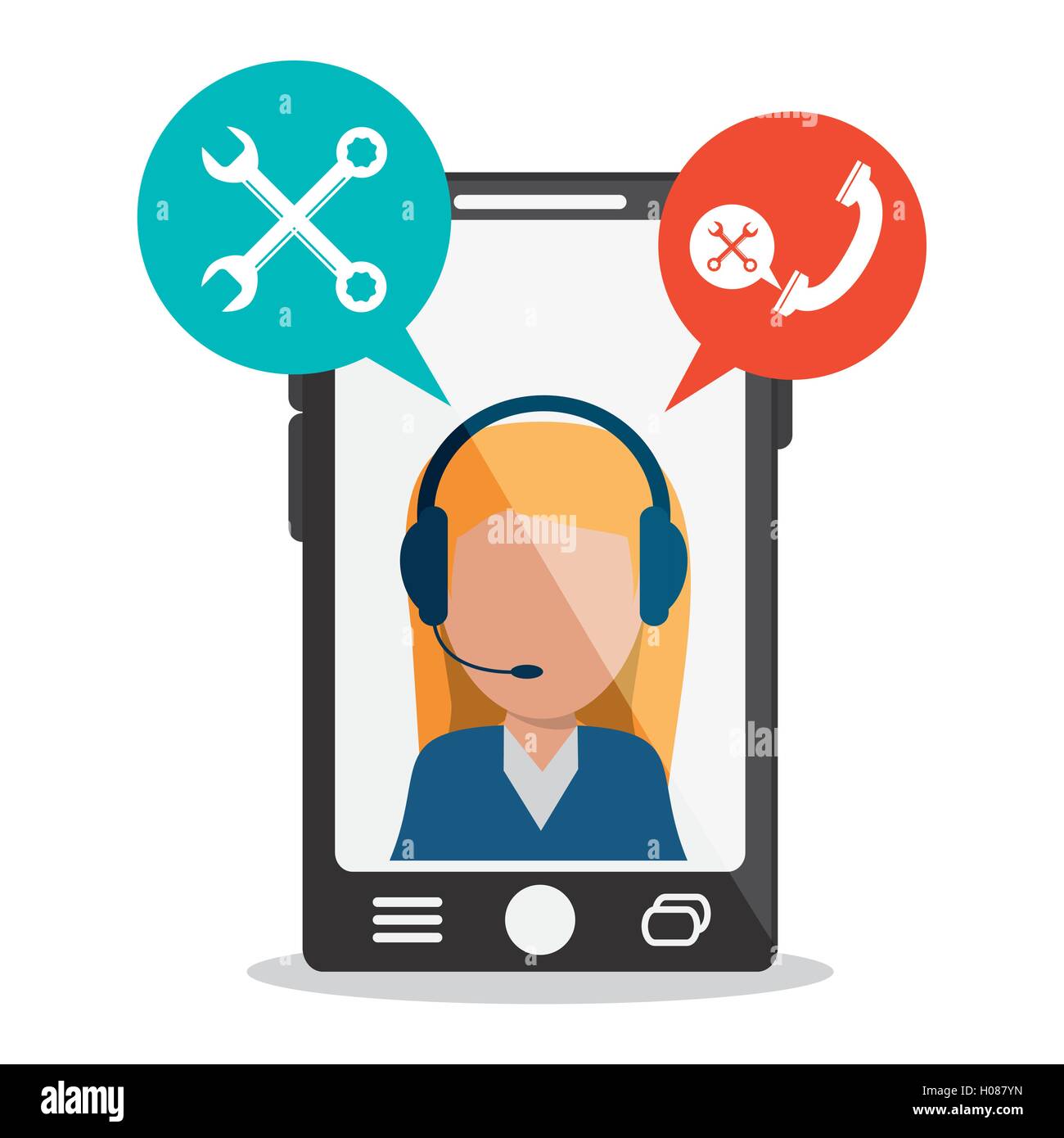 Call center and technical service design Stock Vector Image & Art - Alamy